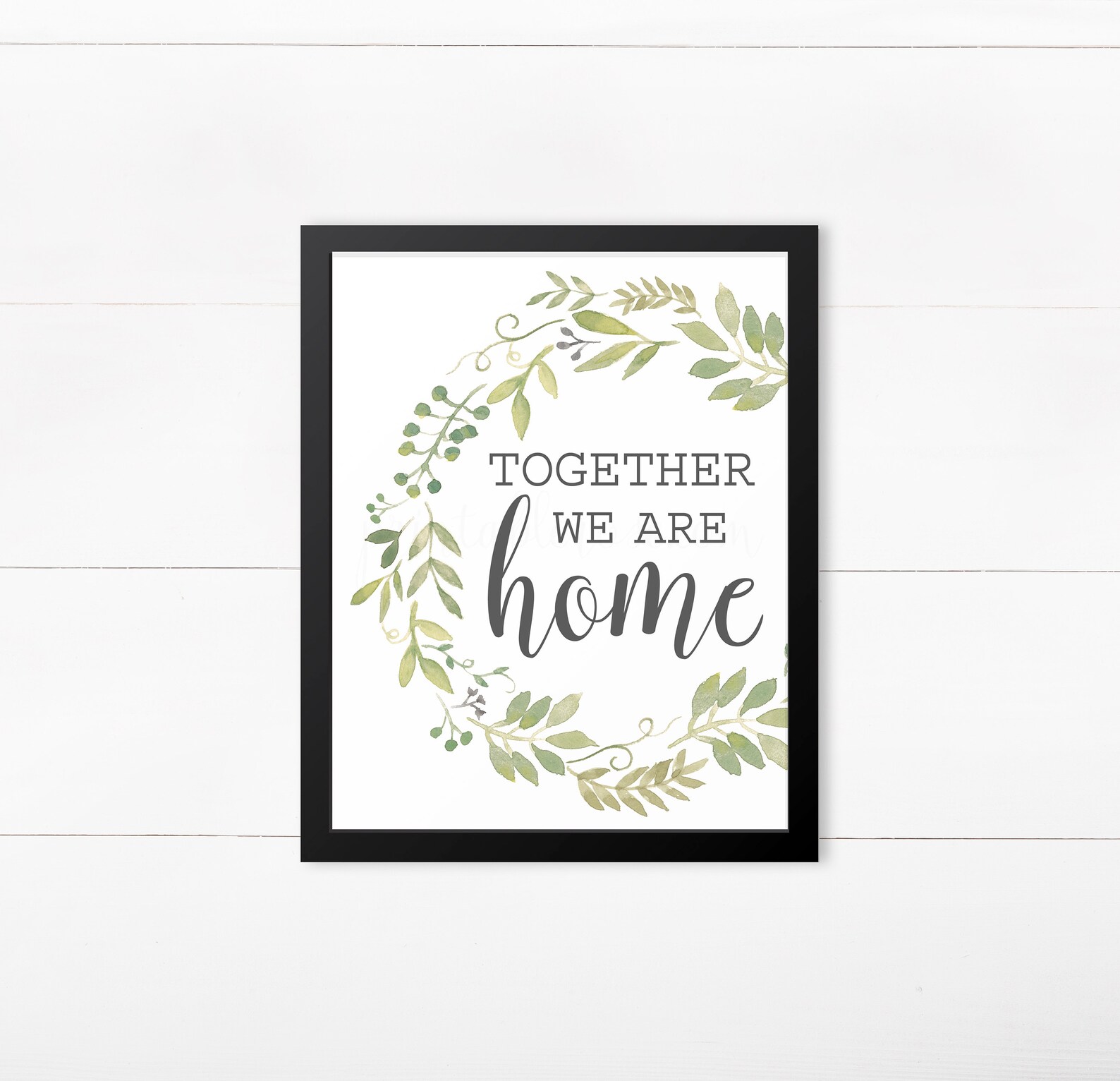 Together We Are Home Printable Entryway Together Sign | Etsy