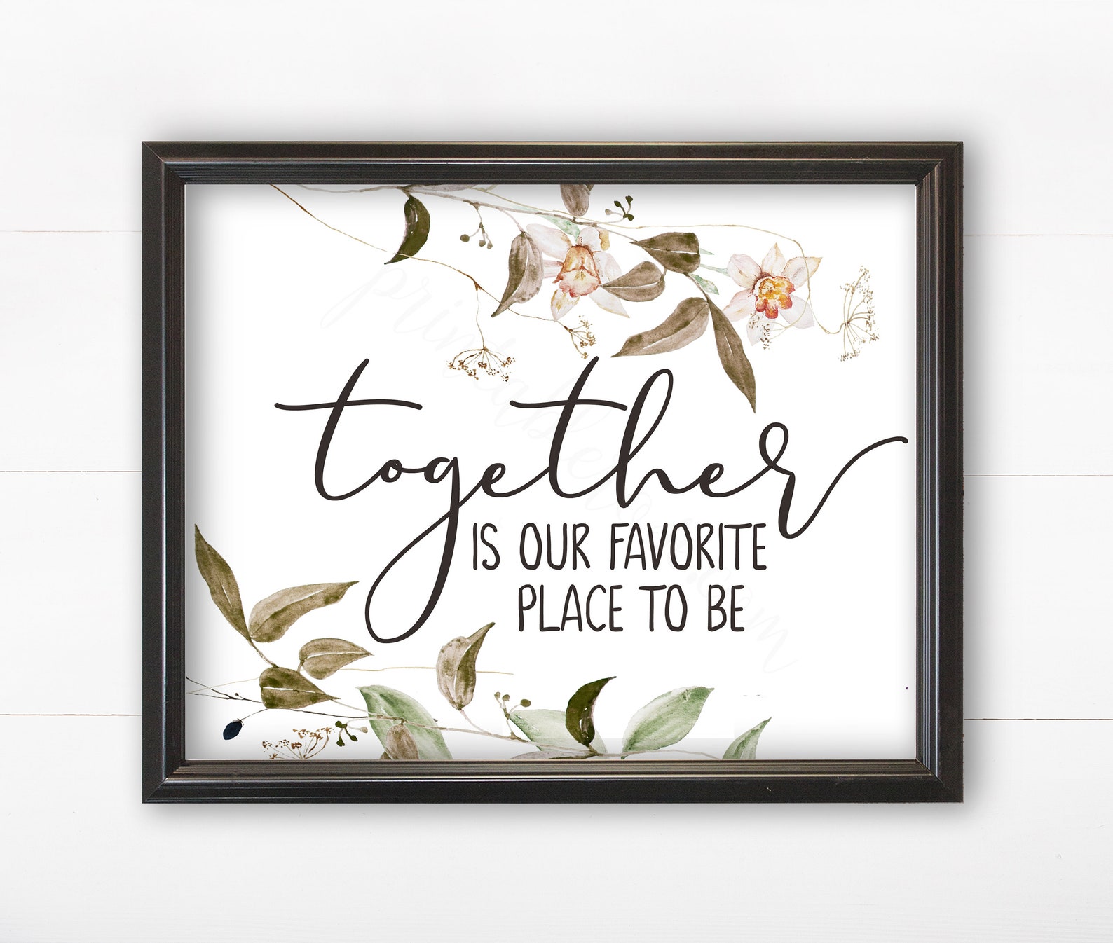 Together is Our Favorite Place to Be Printable Quotes Wall - Etsy