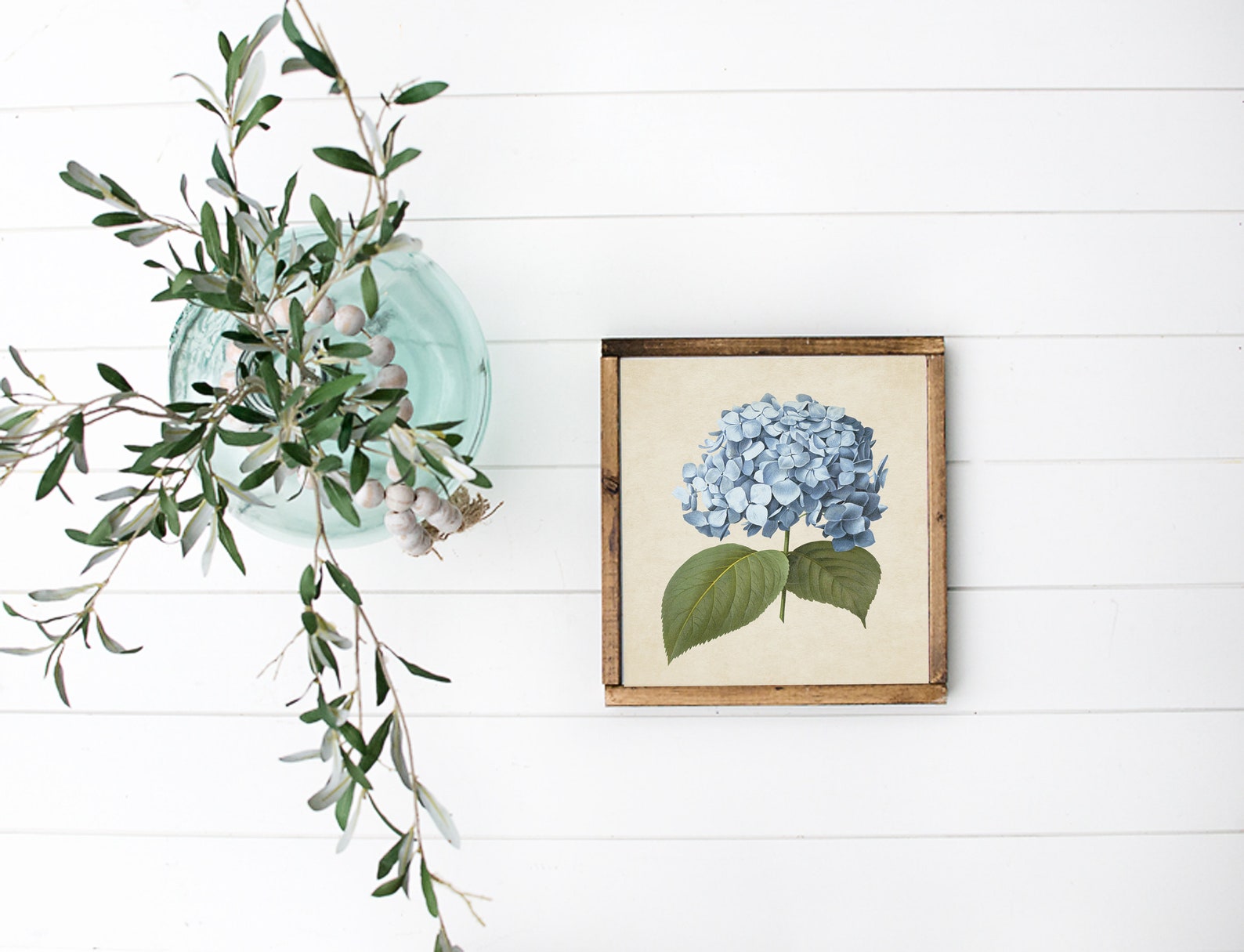 Hydrangea Print Printable Digital Download Hydrangea - Etsy