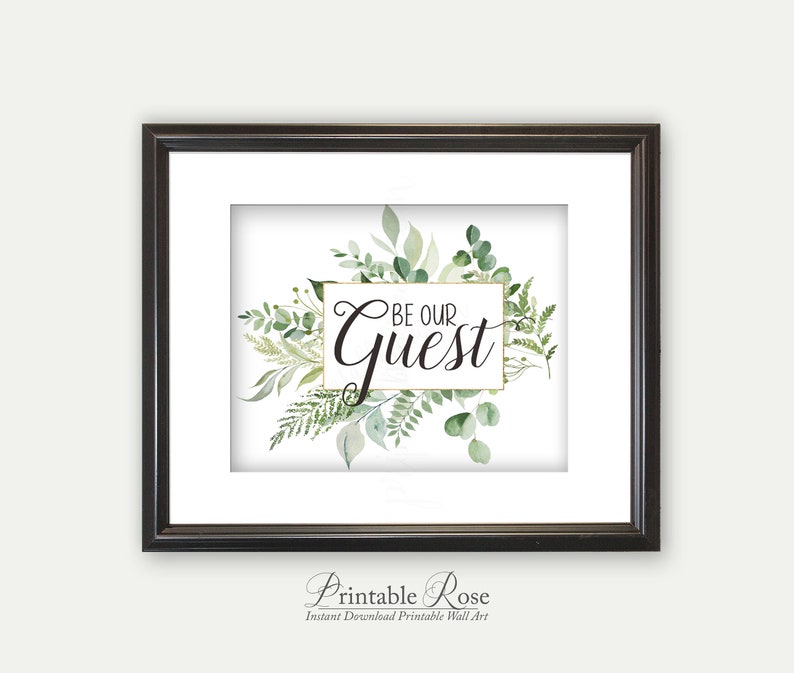 Be Our Guest Be Our Guest Sign Printable Be Our Guest - Etsy