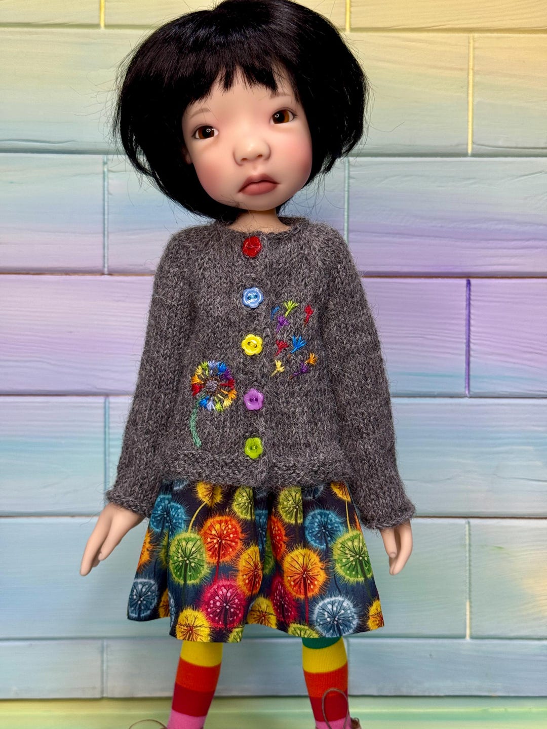 16 " Middle Stella / Meili Doll Set Handknit Sweater With Hand ...