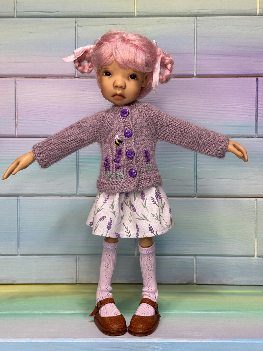 Little Stella 12 " / Meili Doll Set Handknit Cardigan With Hand ...