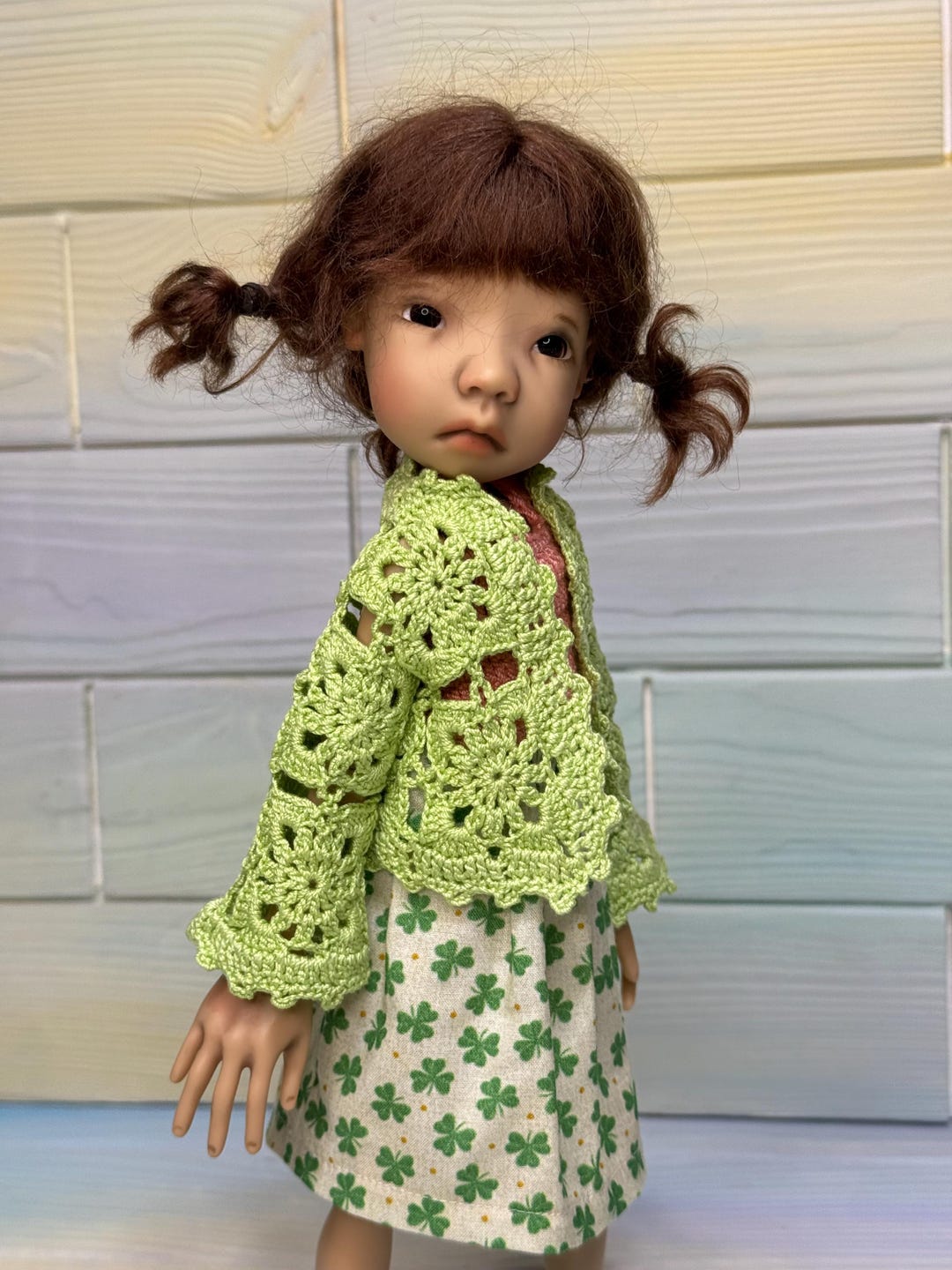 Little Stella 12 / Meili Doll Set Crochet Granny Square Cardigan ...