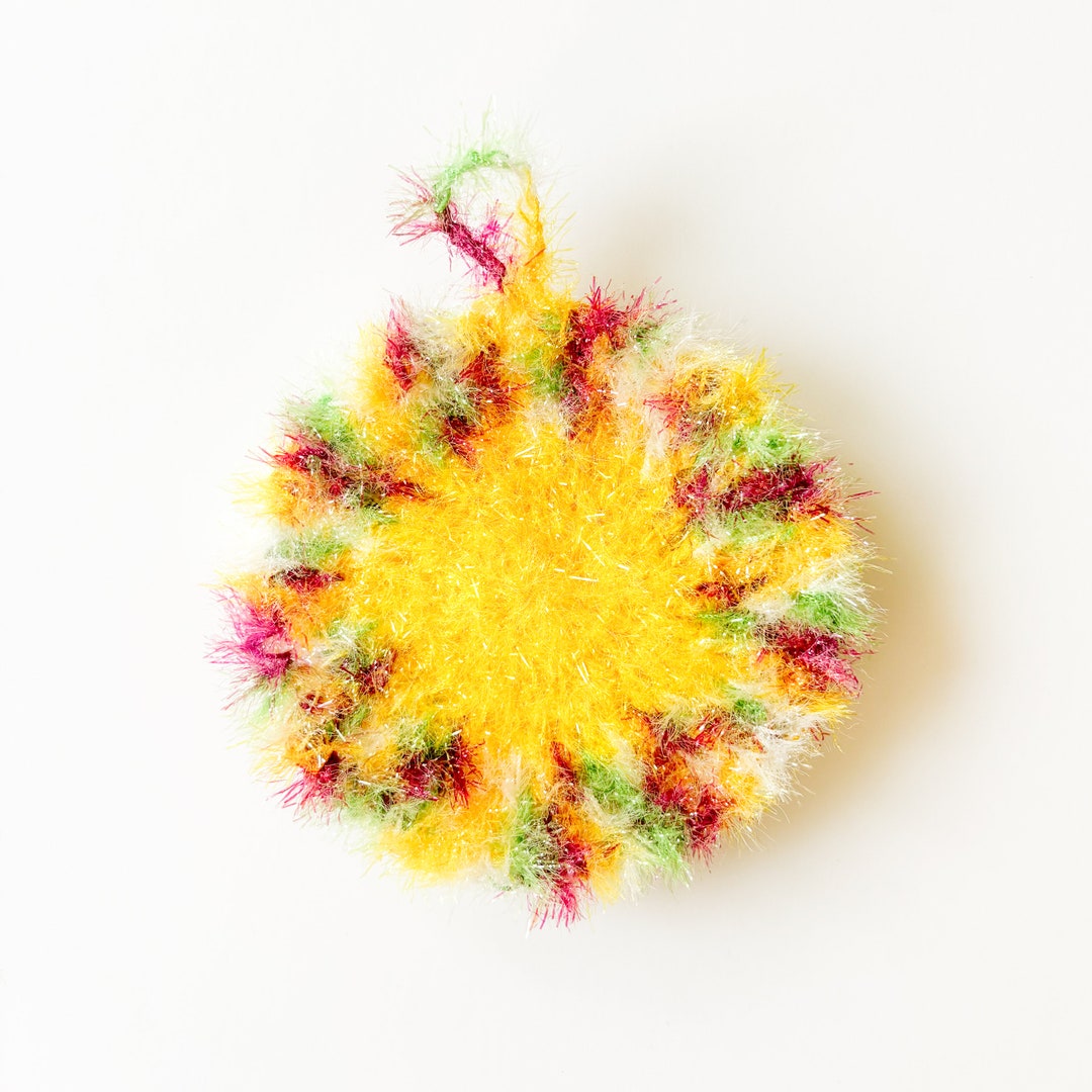 Circle Dish Scrubby | Korean Crocheted Scrubber | Handmade Kitchen ...