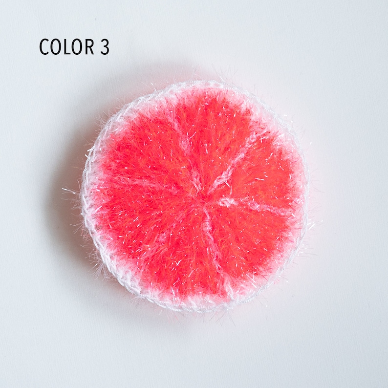 Round Double Layer Crochet Dish Scrubbies Circle Korean Crochet ...