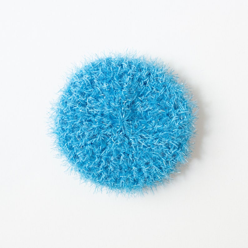 Pack of 5 Assorted Color Circle Dish Scrubbies Korean Crochet Scrubber ...