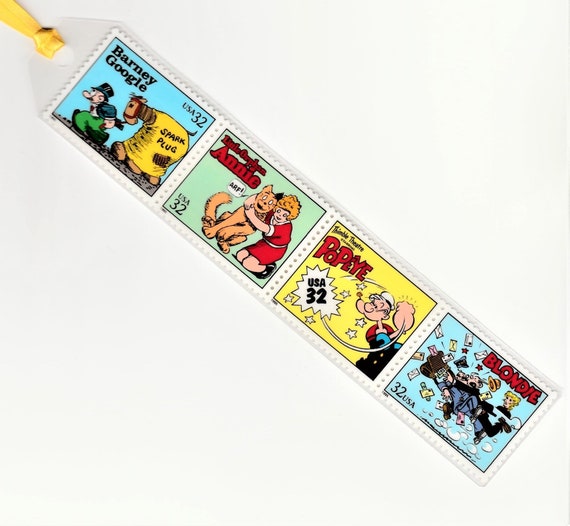 Comic Characters Bookmark-laminated Plastic 1995 US Postage | Etsy