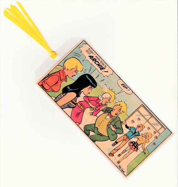 Archie Bookmark Laminated Plastic-panel From A 1974 Archie | Etsy