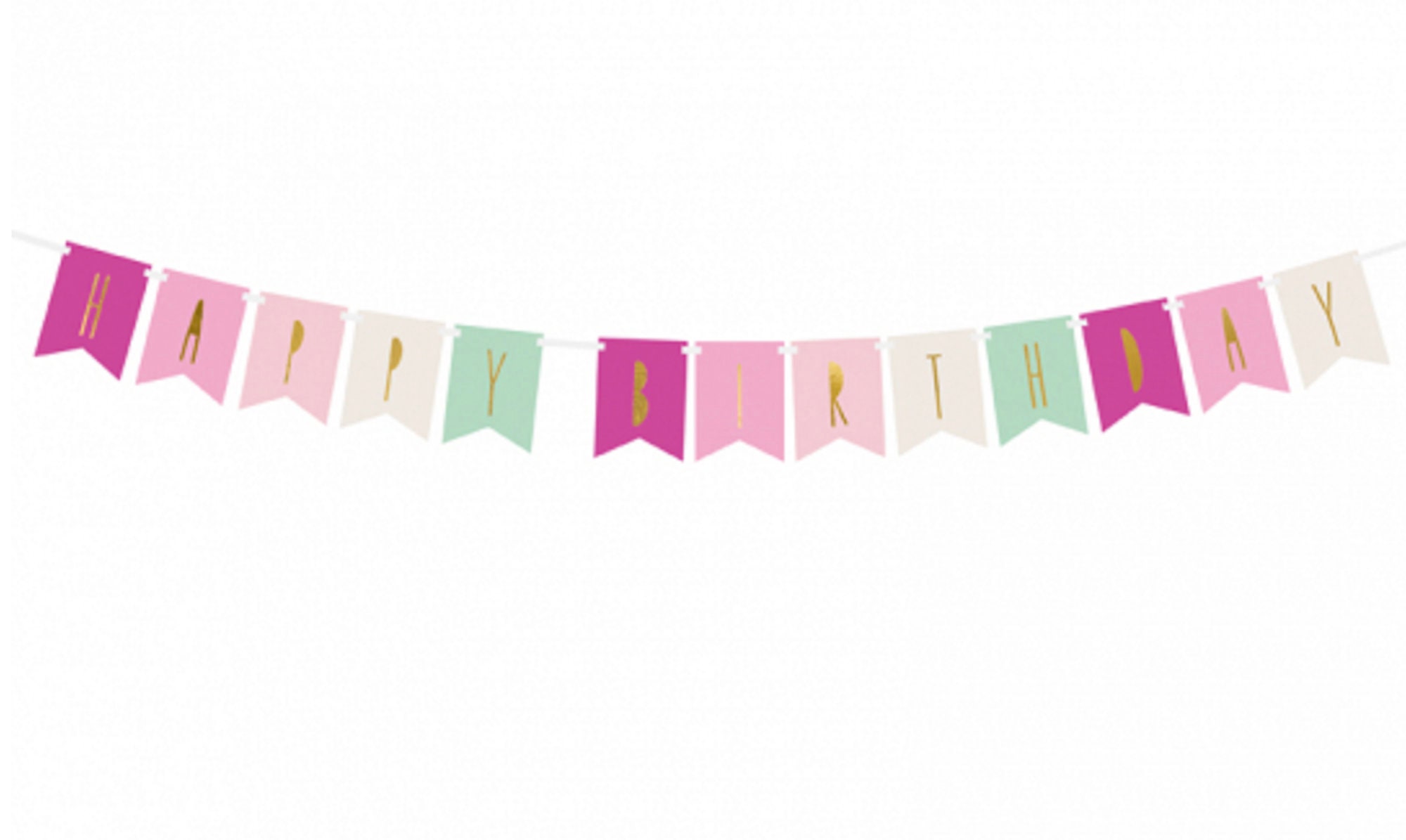 Happy Birthday Banner Pink birthday bunting Birthday | Etsy