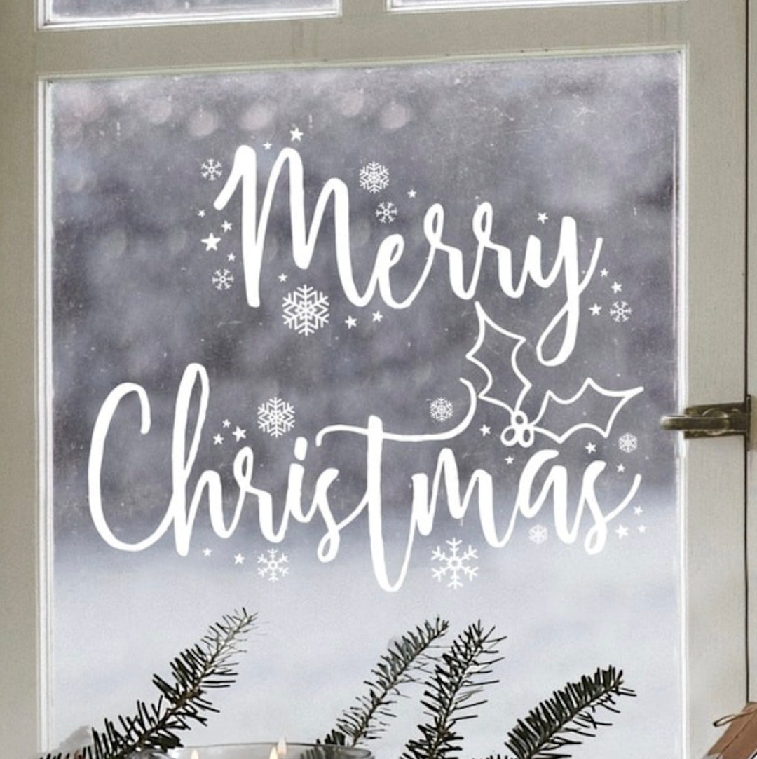 Window Stickers for Christmas, Merry Christmas Sticker, Christmas ...