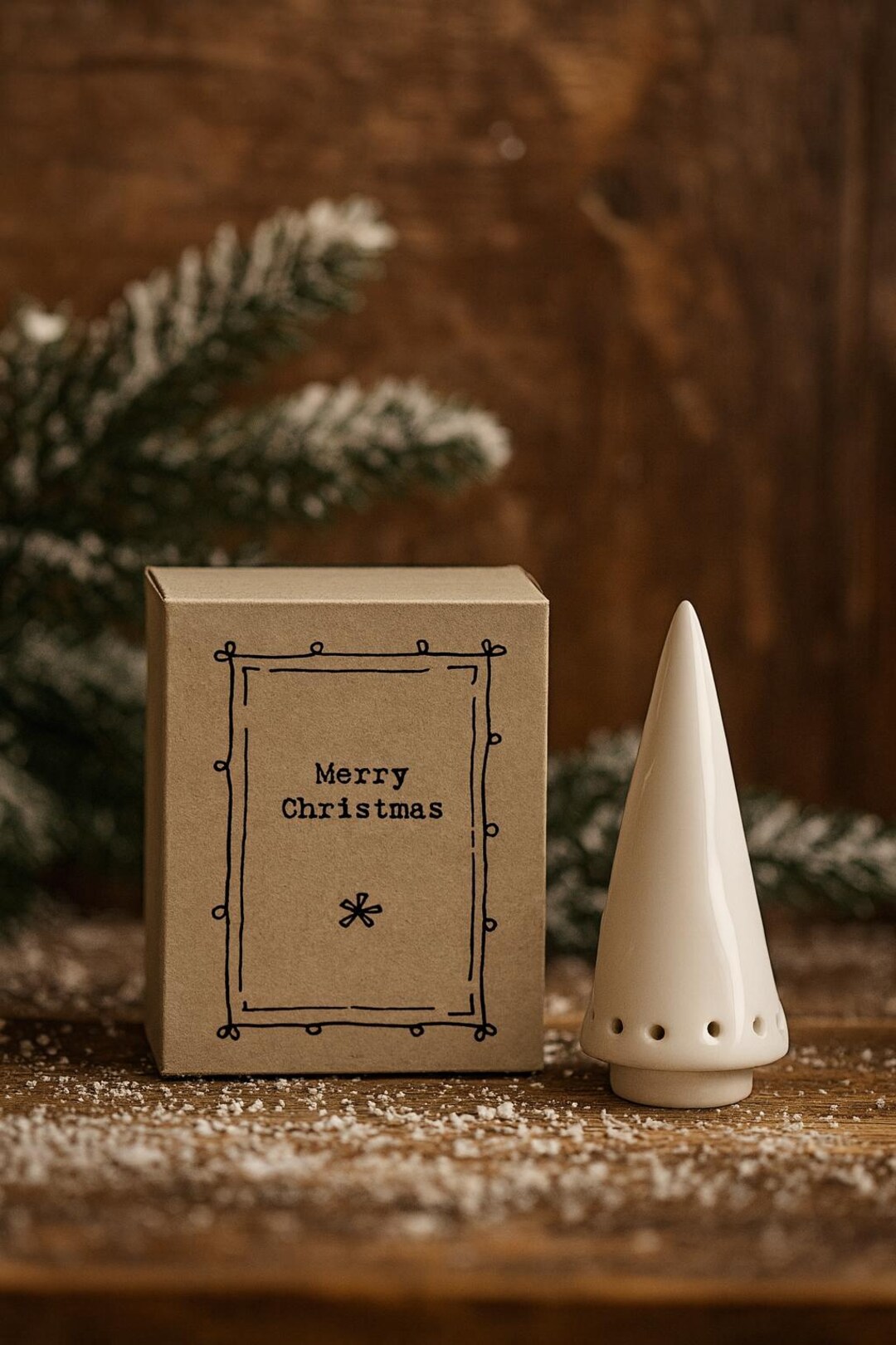 Matchbox Porcelain Christmas Tree Ornament, Merry Christmas Gift ...