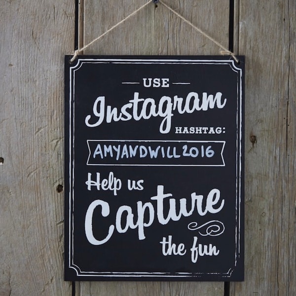 Hashtag Chalkboard - Etsy