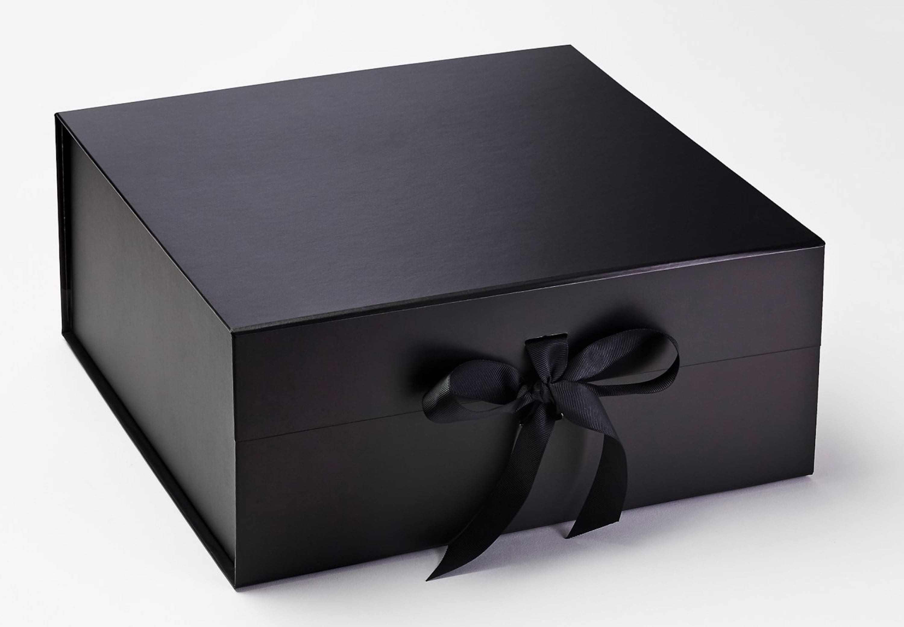 A4 tief schwarze Geschenk-Box personalisierte Geschenk-Box | Etsy
