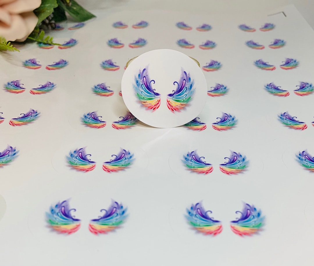 Angel Wing Stickers, Planner Stickers, Laptop Stickers, Envelope ...