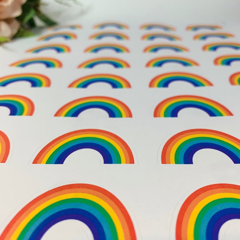 Rainbow Stickers - Etsy