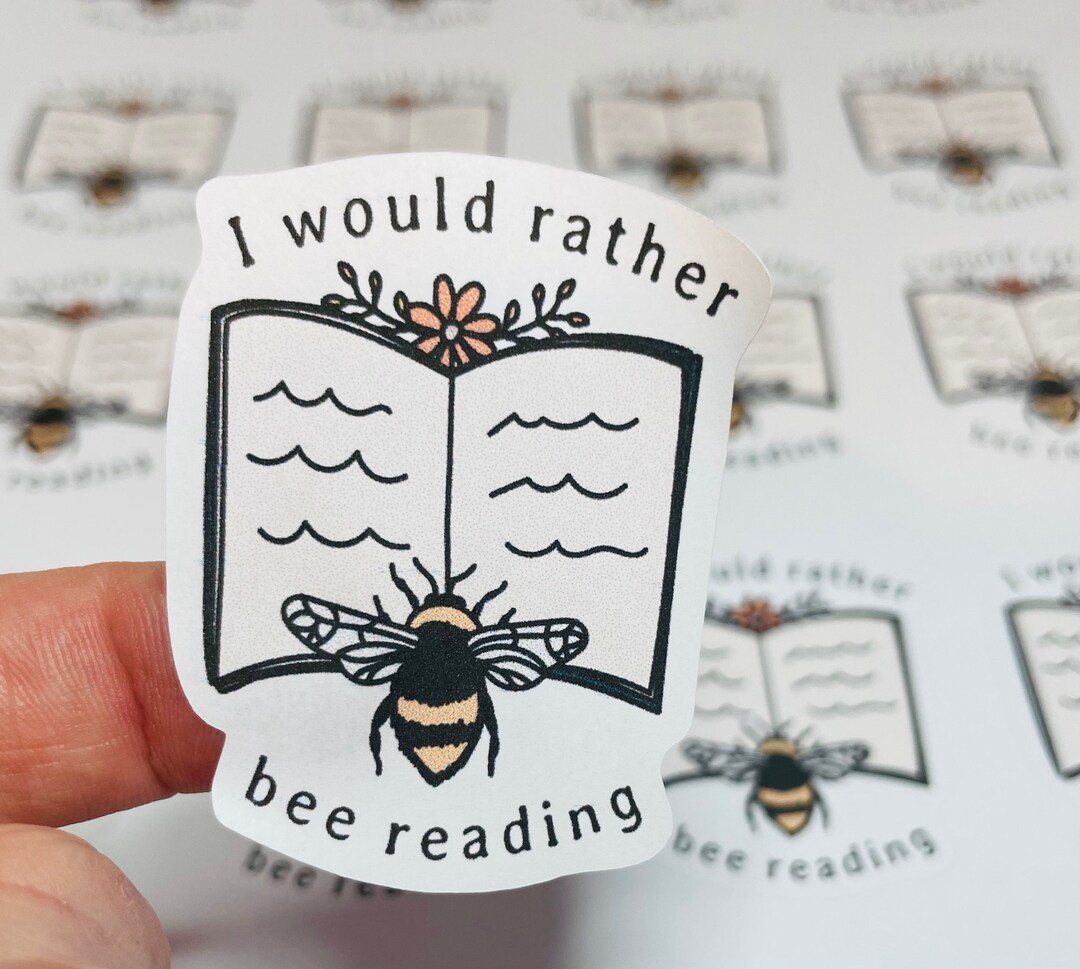 Bee Stickers, Book Stickers, Planner Stickers, Book Lovers, Mad About ...