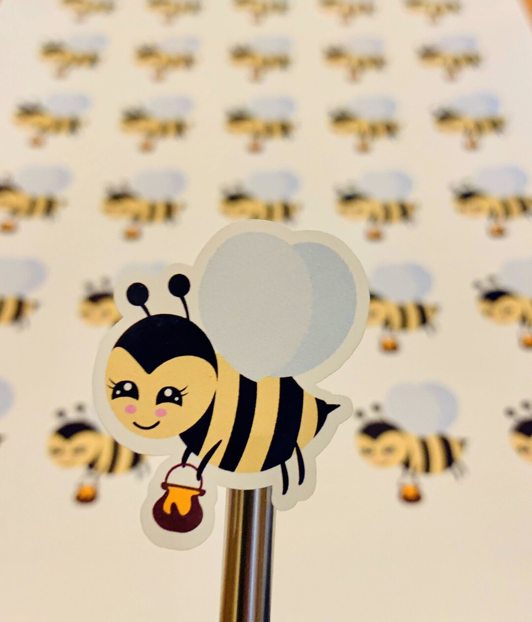 Bee Stickers, Bumble Bee, Bee Sticker Sheets, Laptop Stickers, Planner ...