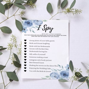 Wedding I Spy Game, Wedding Table Activity Cards - Etsy