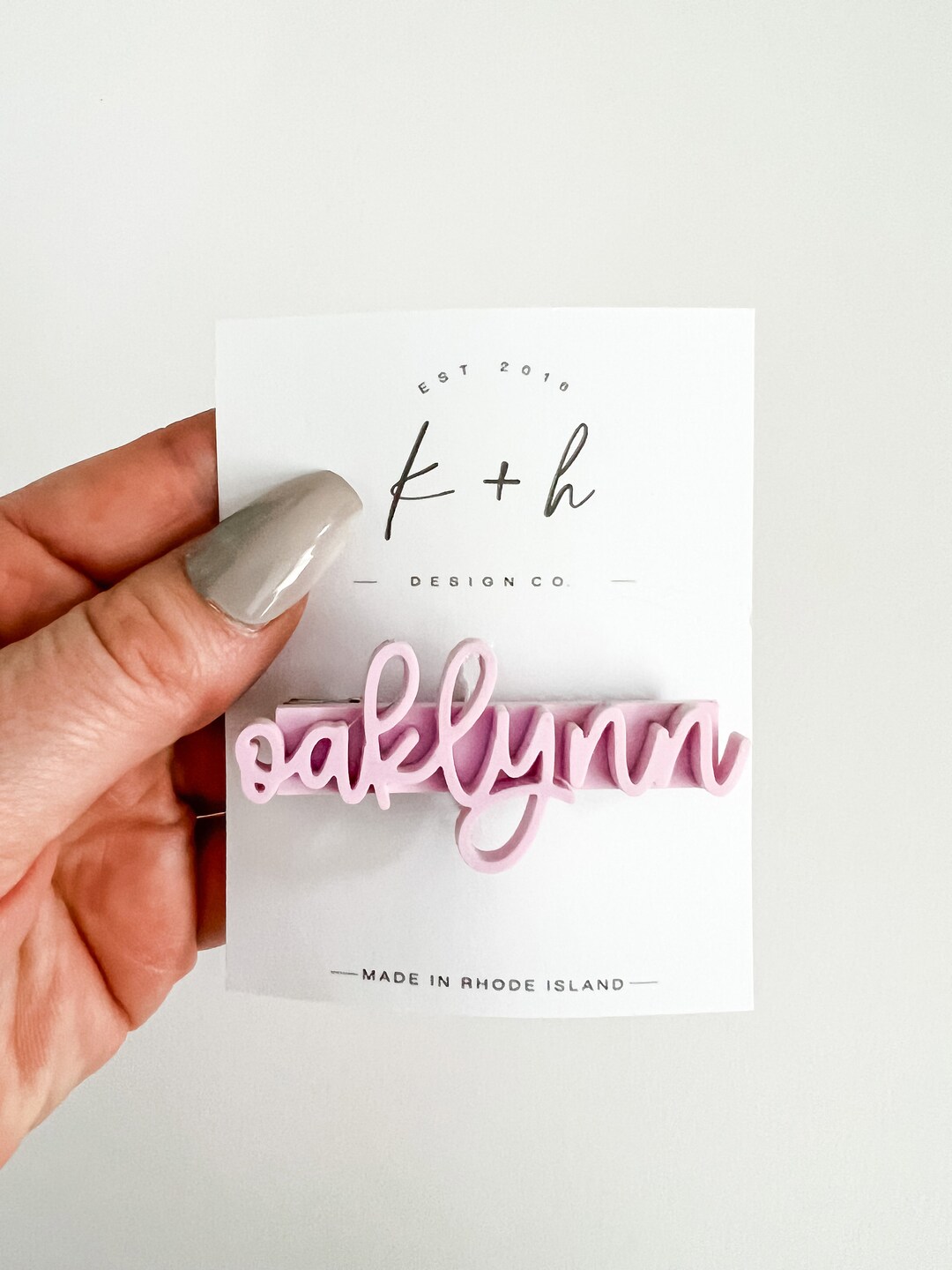 Personalized Name Hair Clip, Personalized Hair Bow, Alligator Clip ...