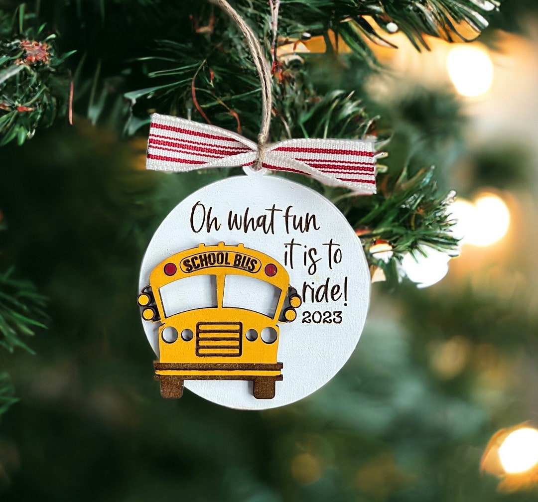 Bus Driver Ornament, Bus Driver Christmas Gift, Bus Driver Gift, School ...