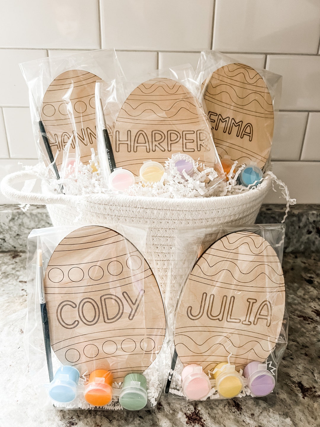 Personalized Easter Paint Kit Easter DIY Easter Basket Stuffers Kids ...
