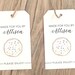 Baked Goods Tag / Sugar Cookie Tag/ Personalized Product Tags, Made ...
