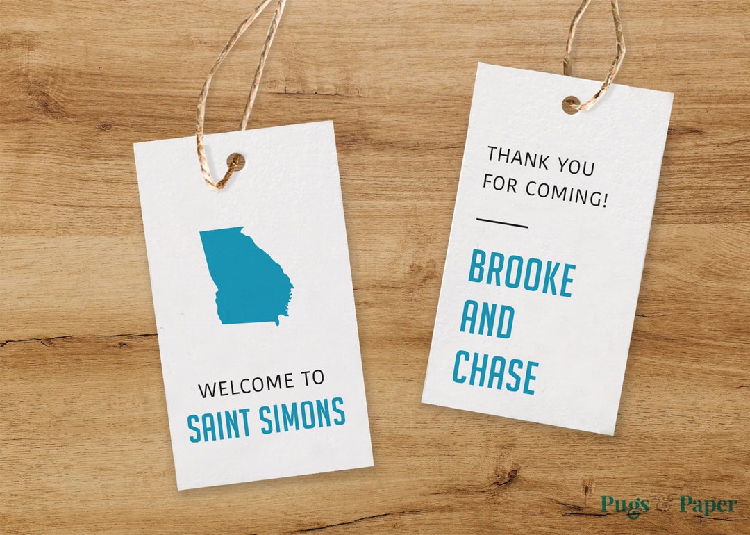Welcome Tags for Wedding Bags / Personalized State Welcome Tag / Out of ...