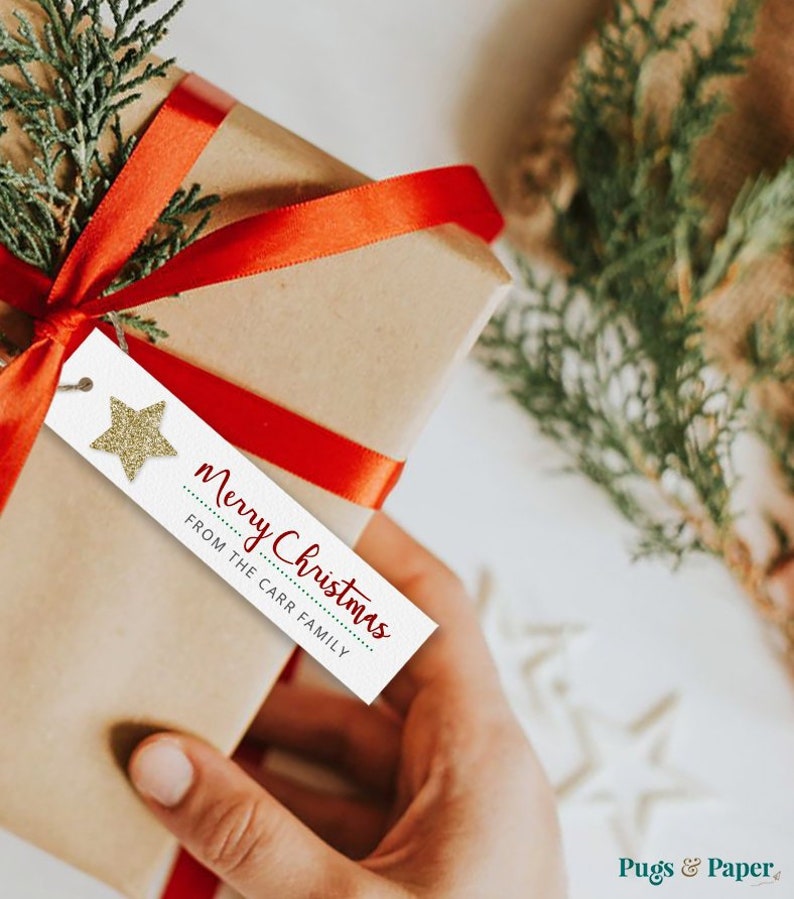 Family Christmas Gift Tags/ Holiday Gift Tags/ Christmas - Etsy