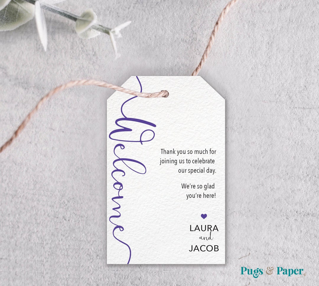 Welcome Tags for Wedding Bags / Personalized State Welcome Tag / Out of ...