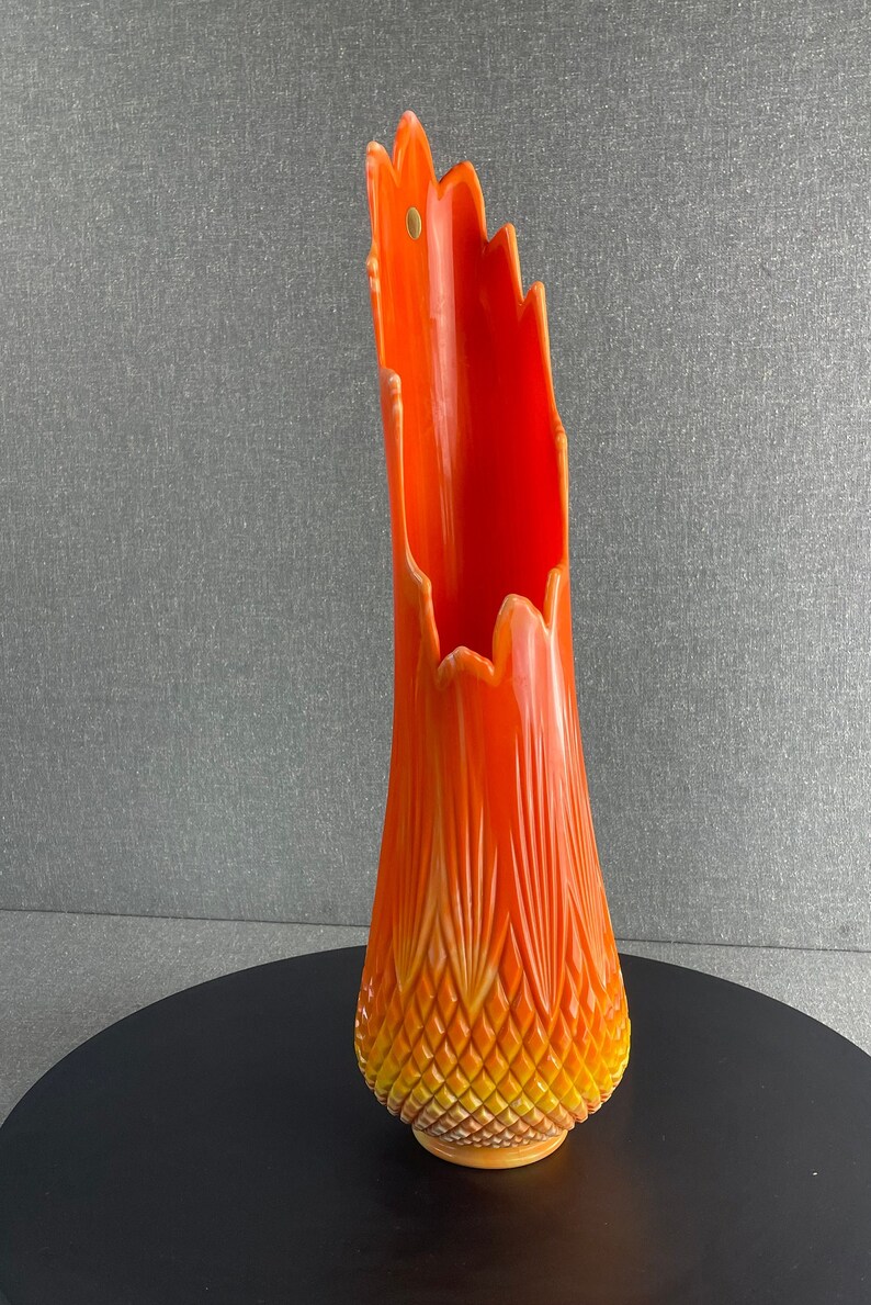 27inch LE Smith Bittersweet Swung Glass pineapple Vase - Etsy