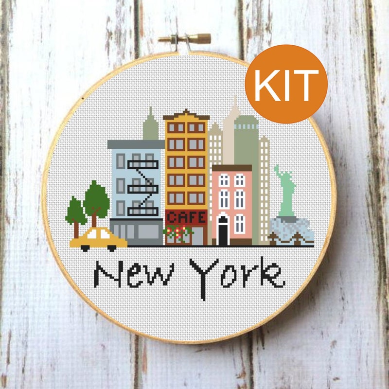 Cross Stitch Kits Modern - Etsy