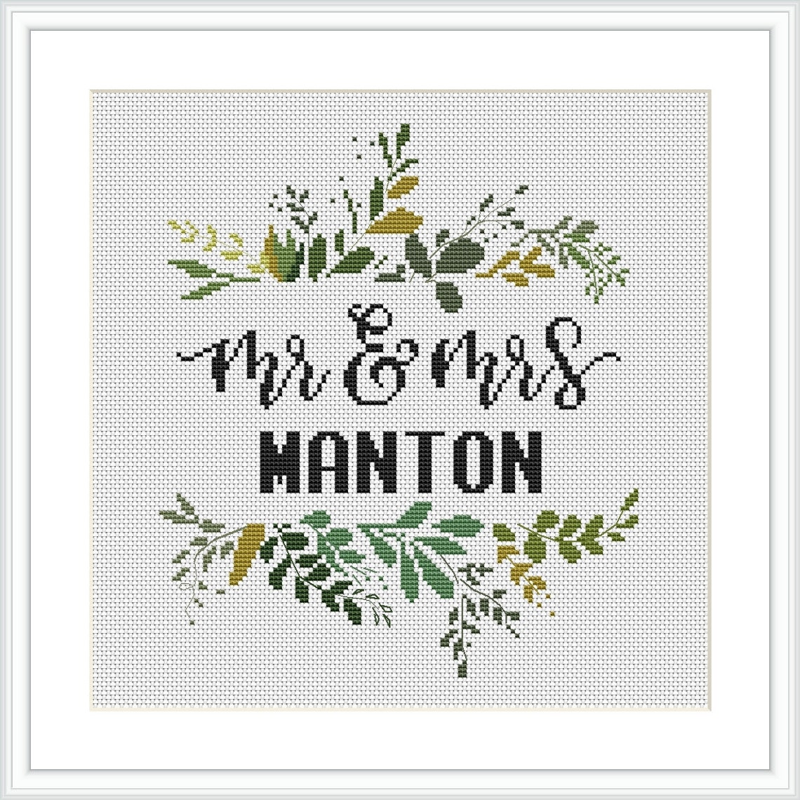 Personalized Wedding Cross Stitch Pattern Custom Cross Stitch | Etsy