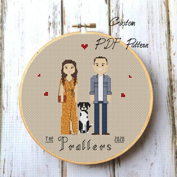 Cross Stitch Family Pattern - Etsy