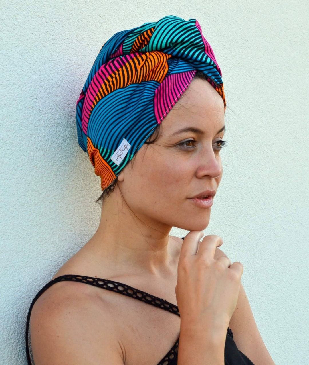Ankara African Print Turban Towel, Hair Wrap - Etsy