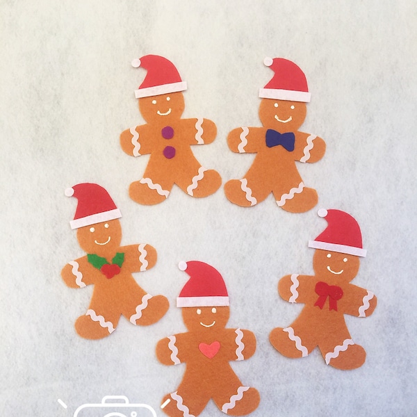 Gingerbread Man Felt Board - Etsy