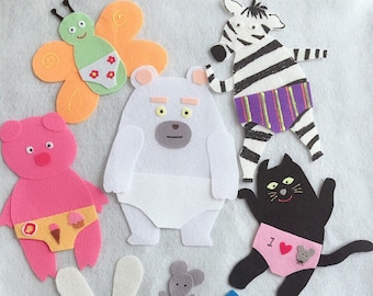 Polar Bears Underwear Guessing Game Felt Story. Winter Resource Childs ...