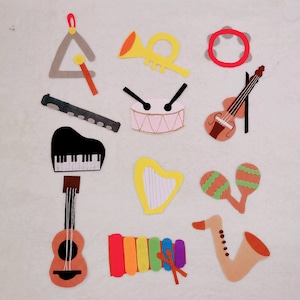 Orchestra Instrument Felt Flannel Board/photo Props/nursery Decor/music ...