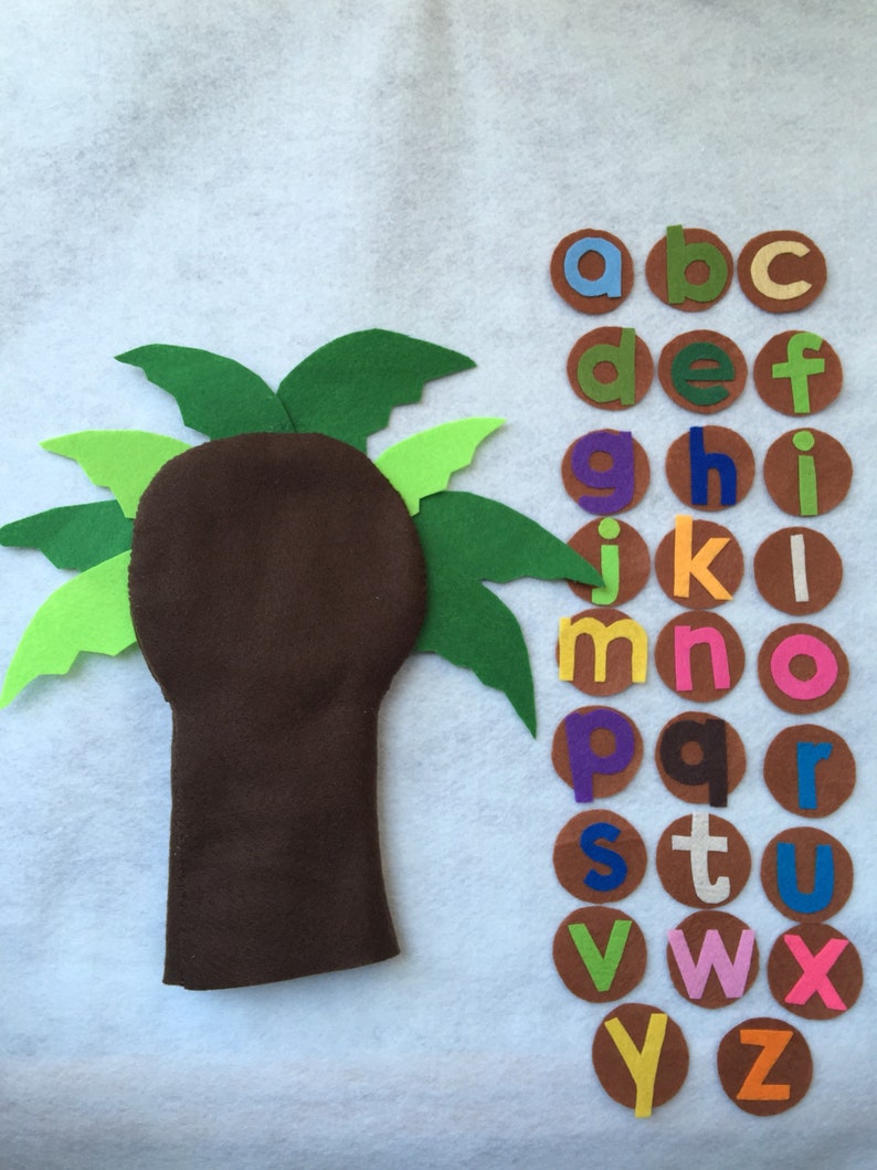 Chicka Chicka Boom Boom Felt / Flannel Board Story/Alphabet | Etsy