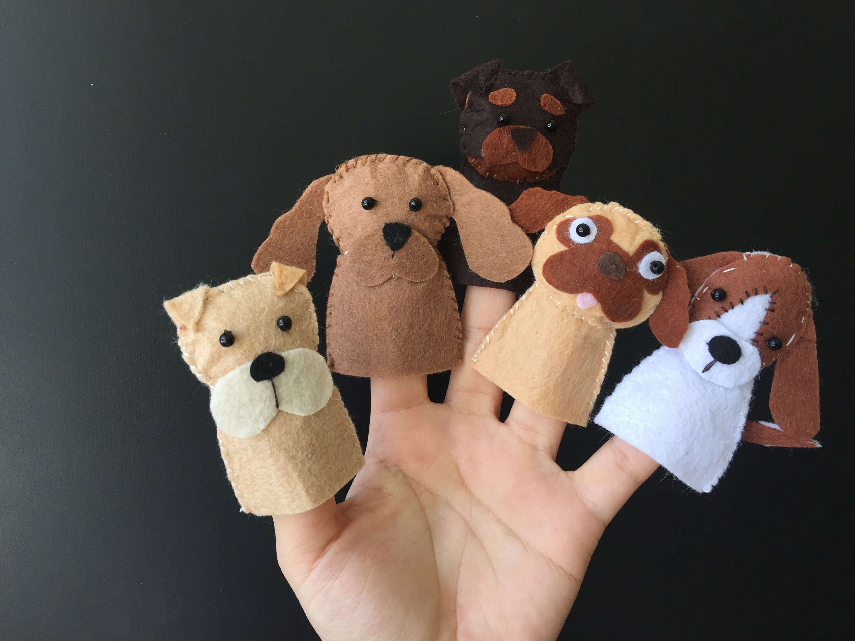 Dog Felt Finger Puppet/custom Your Dog/personalized - Etsy Canada