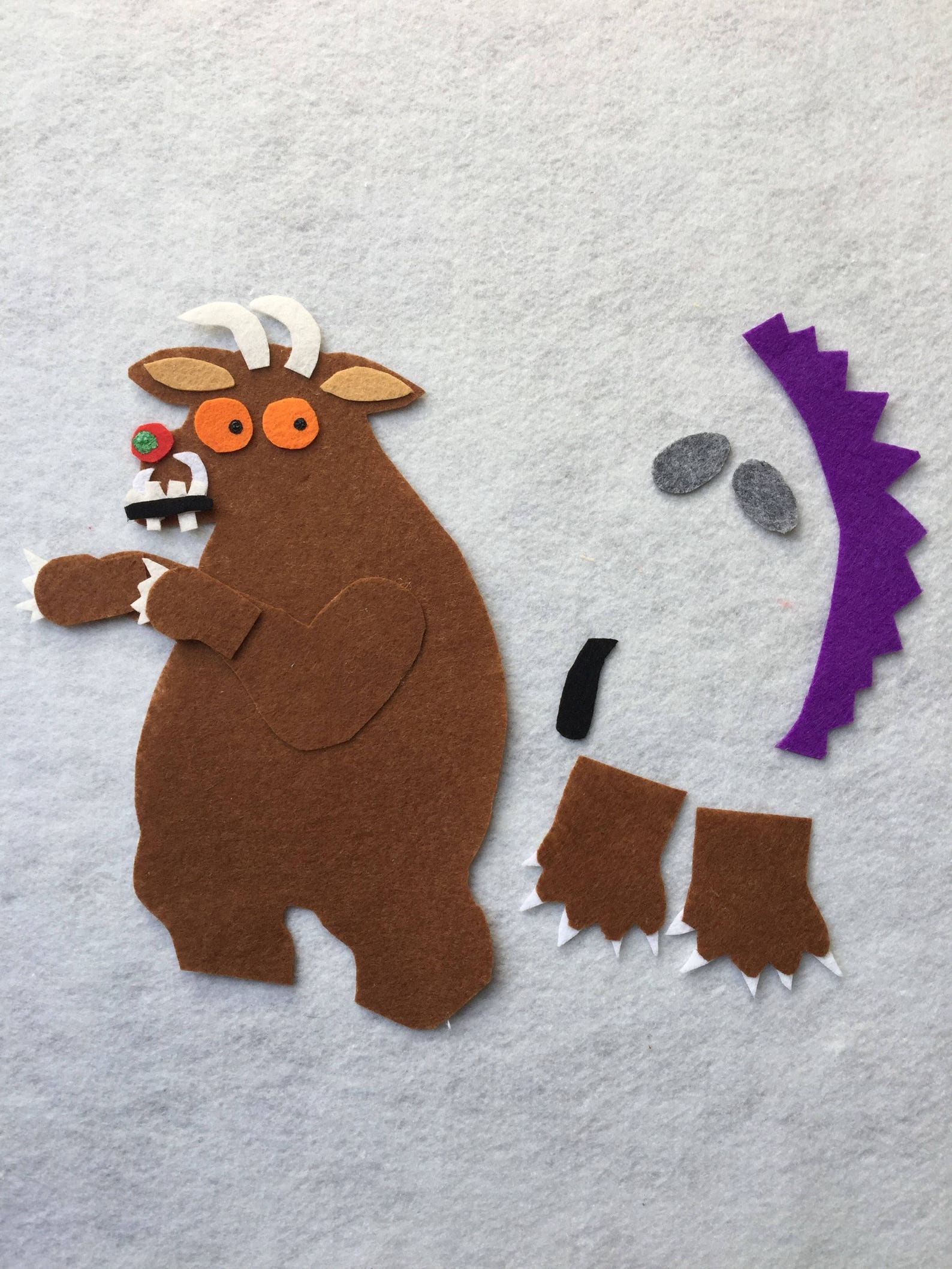 The Gruffalo Hand Puppet/flannel Board/felt | Etsy
