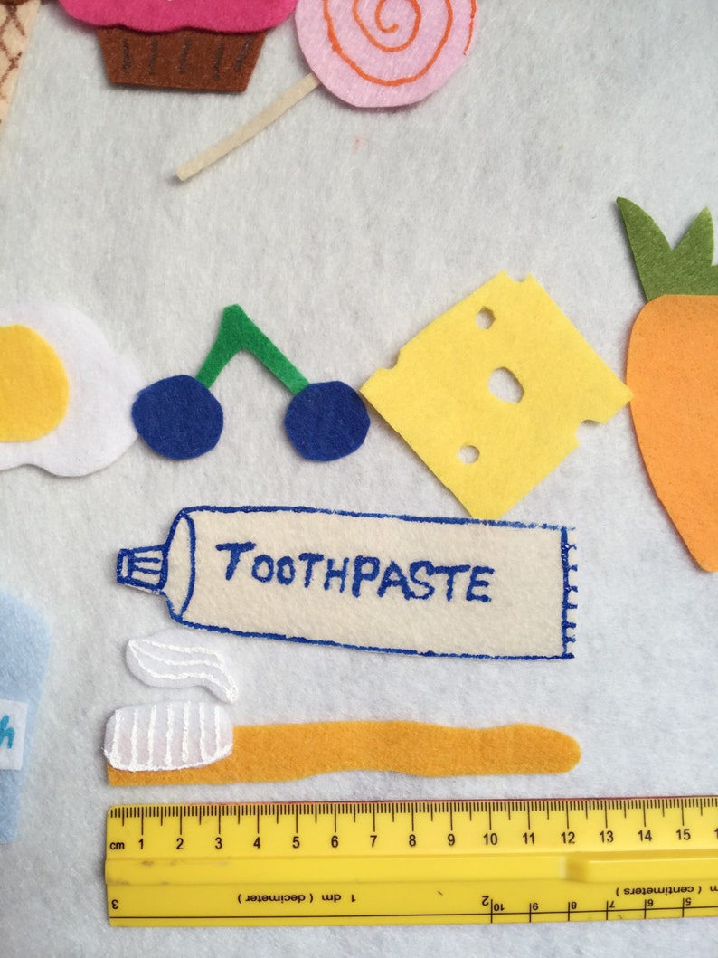 Tooth Brushing Happy Tooth Flannel Board Felt Board | Etsy
