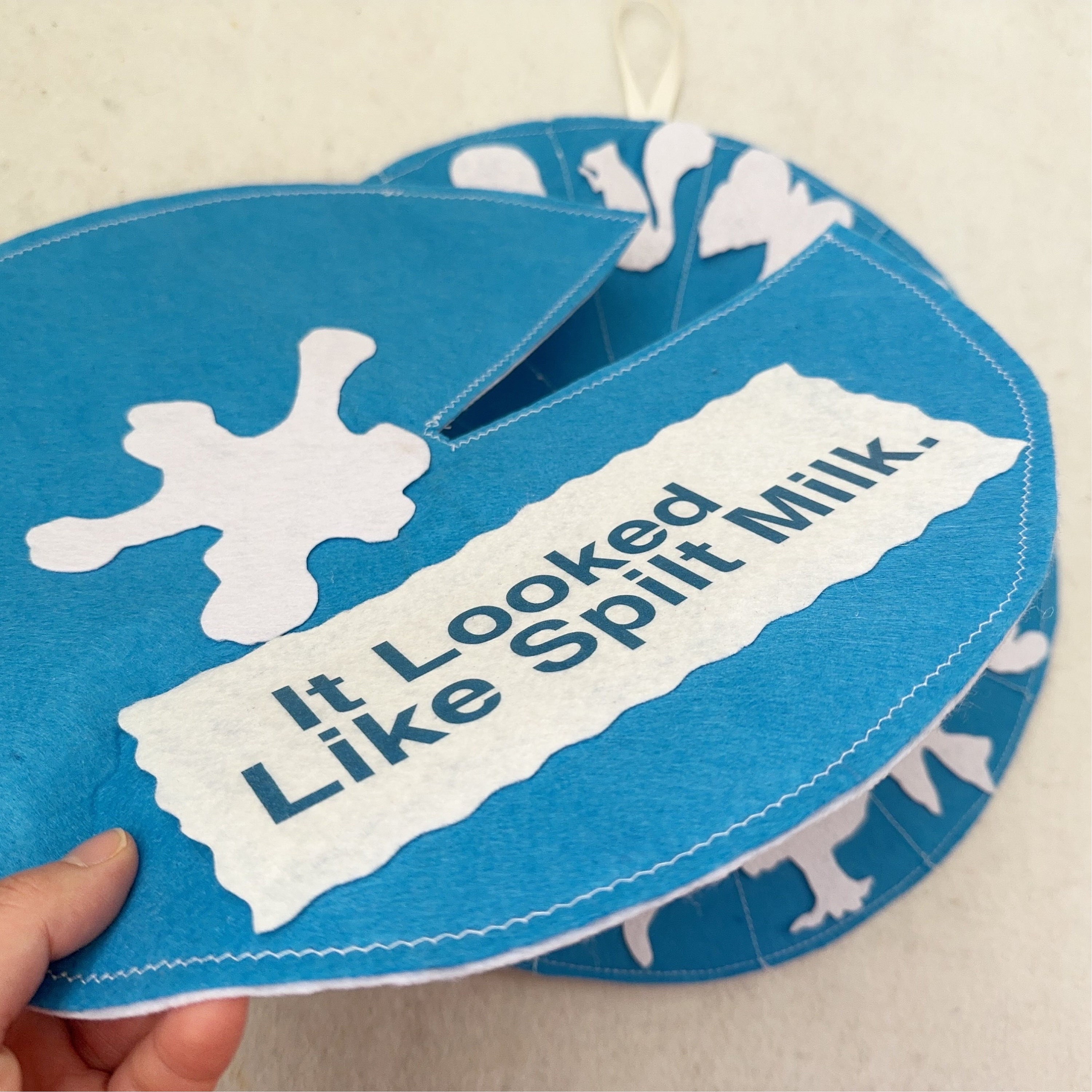 It Looked Like Spilt Milk Wheel Game/felt Board/circle Time/felt ...