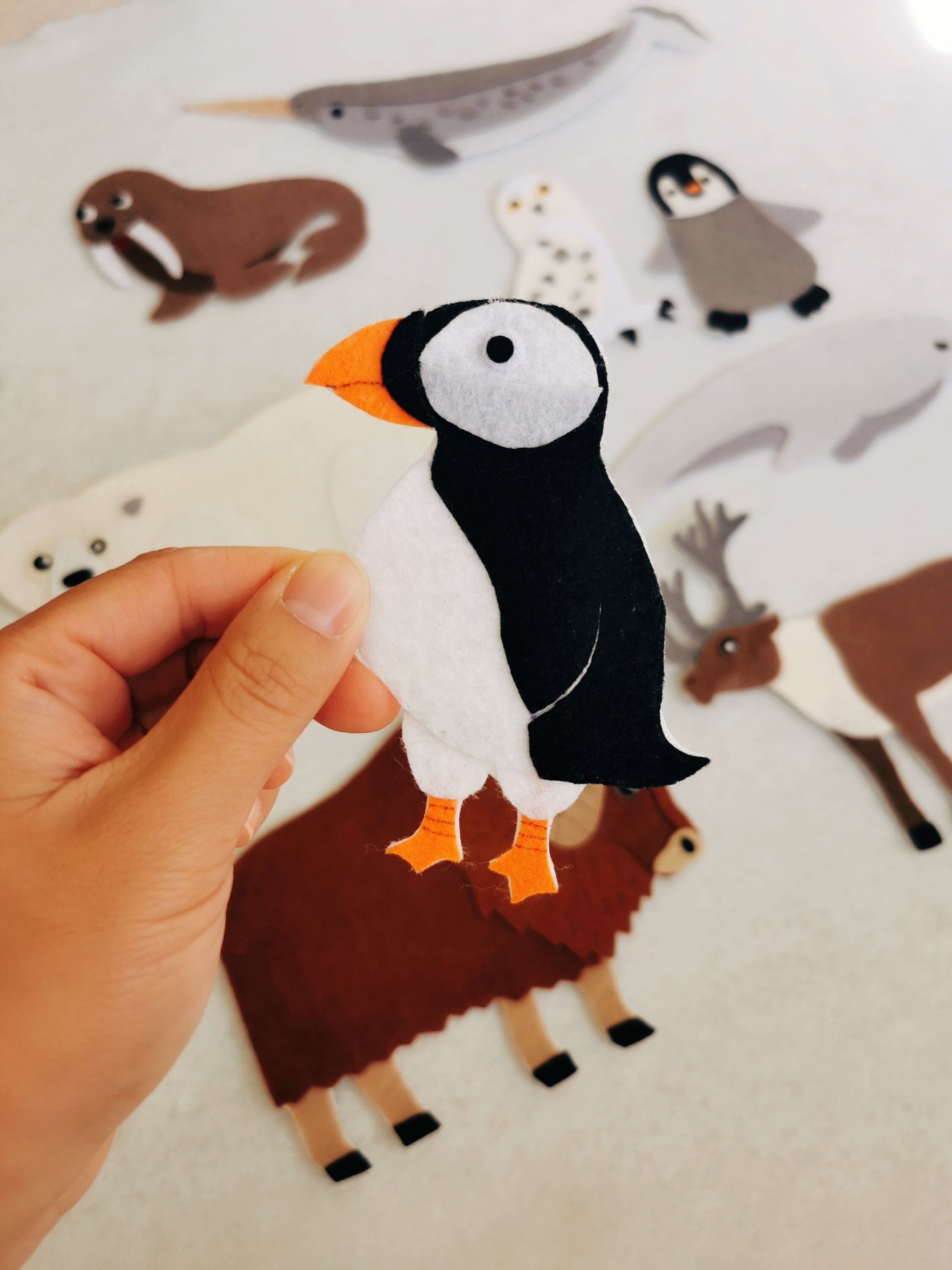 Arctic Animals Felt Story/preschool Flannel Board Winter Theme - Etsy