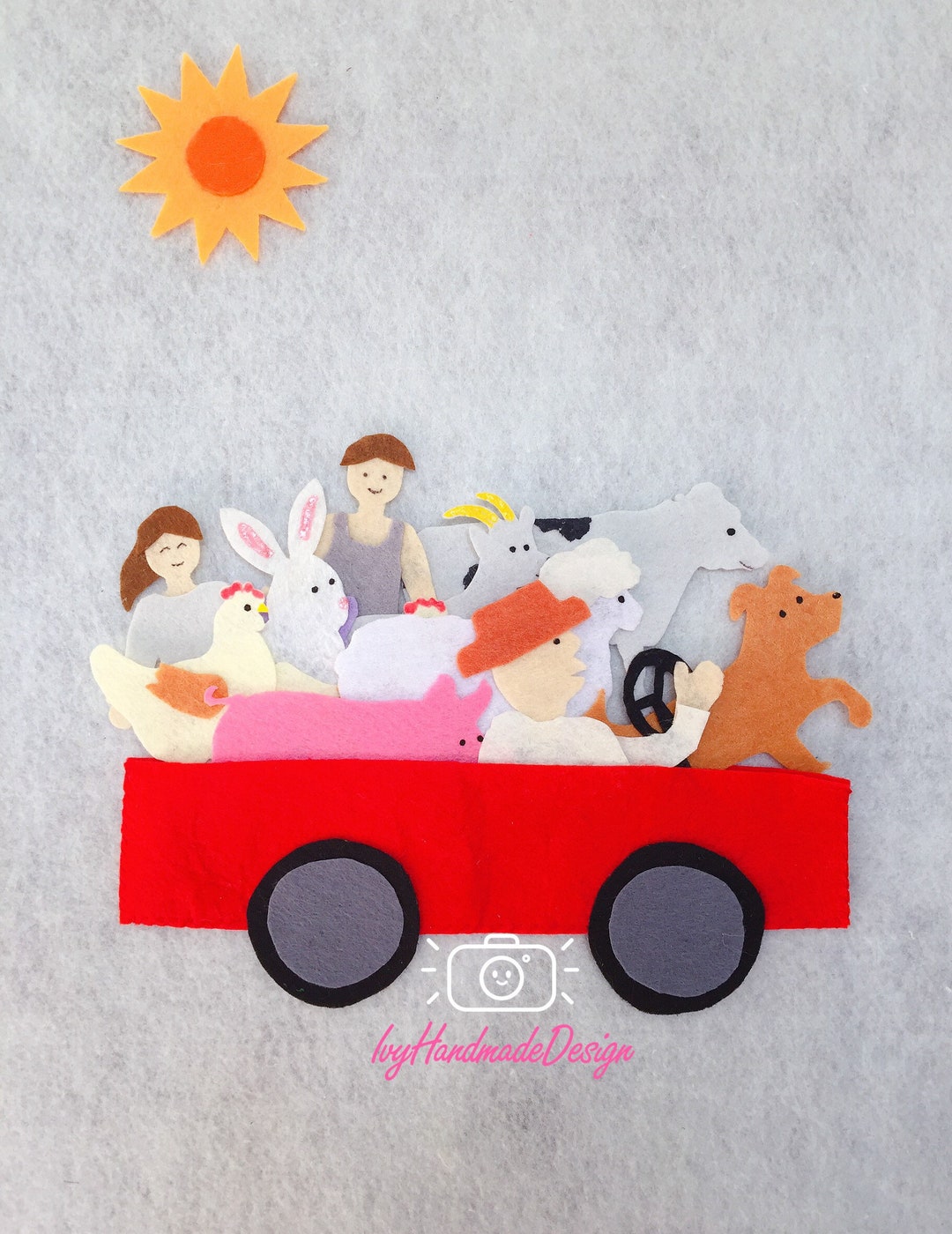 Mr Gumpy's Motor Car Felt Story/flannel Felt Story/preschool/teacher ...