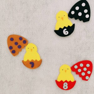 10 Little Chicks Egg Finger Puppets Felt Board Story/easter Eggs Circle ...