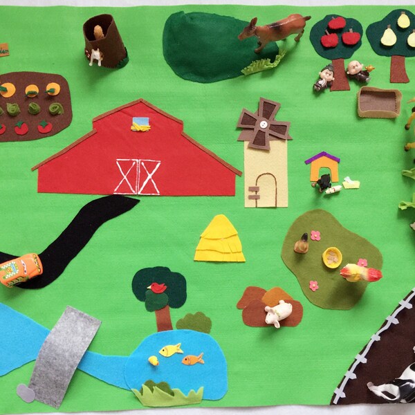 Felt Playmat - Etsy