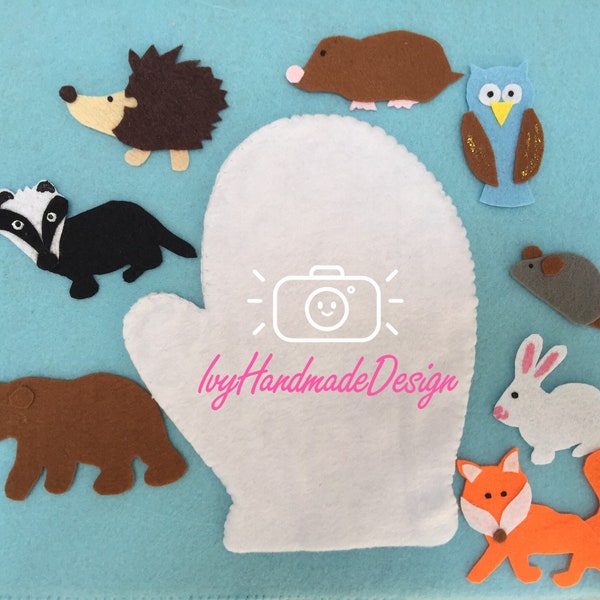 The Mitten Felt Story - Etsy