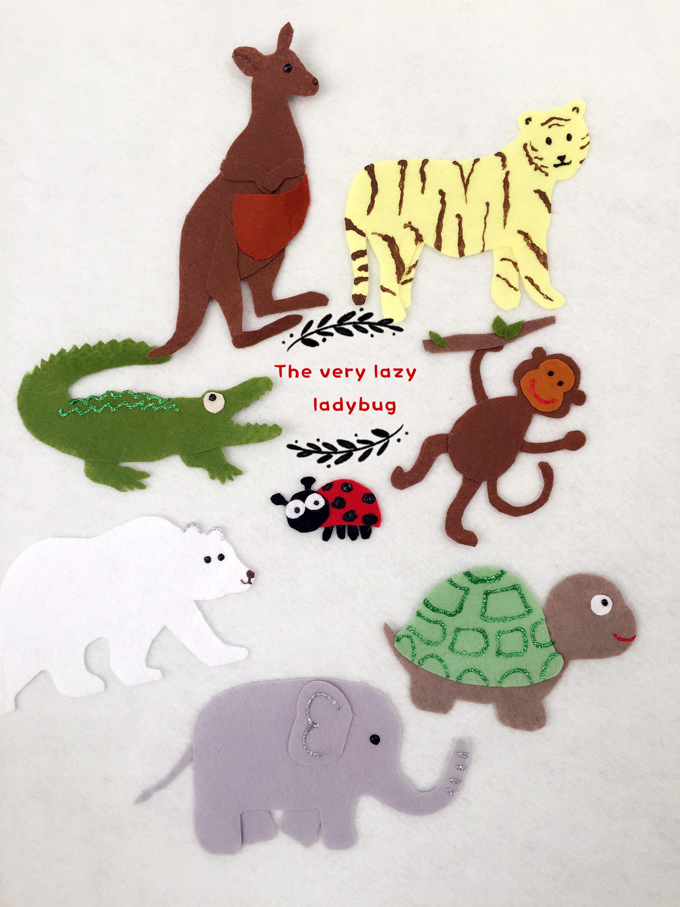The Very Lazy Ladybird Felt Board Story Felt/flannel - Etsy