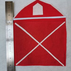 Who's Behind Barn Door Game/farm Animal Felt Board Story/flannel Board ...