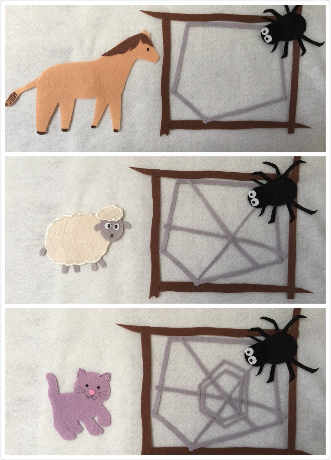 The Very Busy Spider Felt Board Story/flannel - Etsy Canada